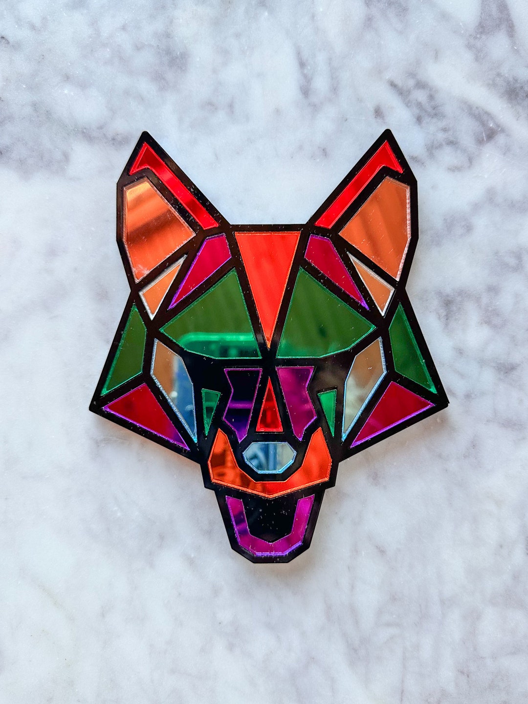 Geometric Fox Wall Art. Fox Ornament. Woodland Wall Hanging ...