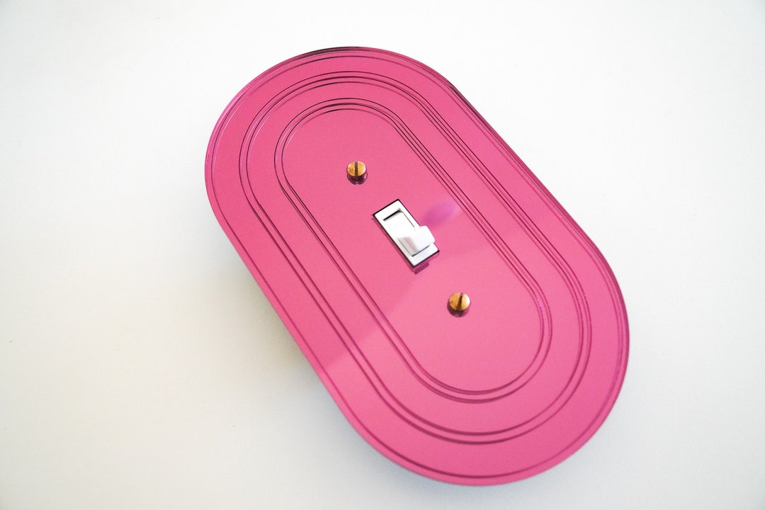 Engraved Art Deco Mirror Light Switch Cover / Decorative Wall Plate ...