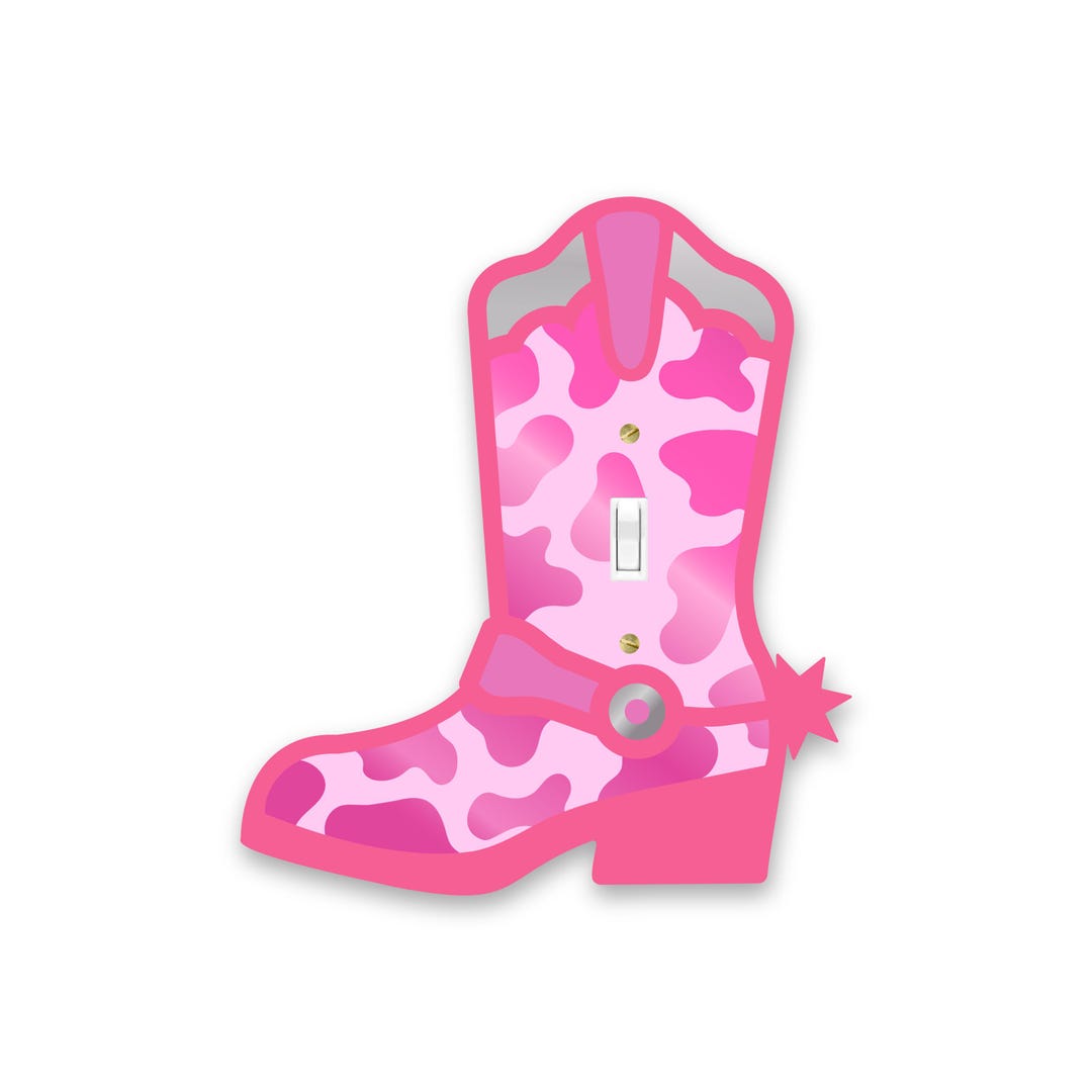 Pink Cowgirl Boot Light Switch Plate / Cowgirl Gift / Western Home ...