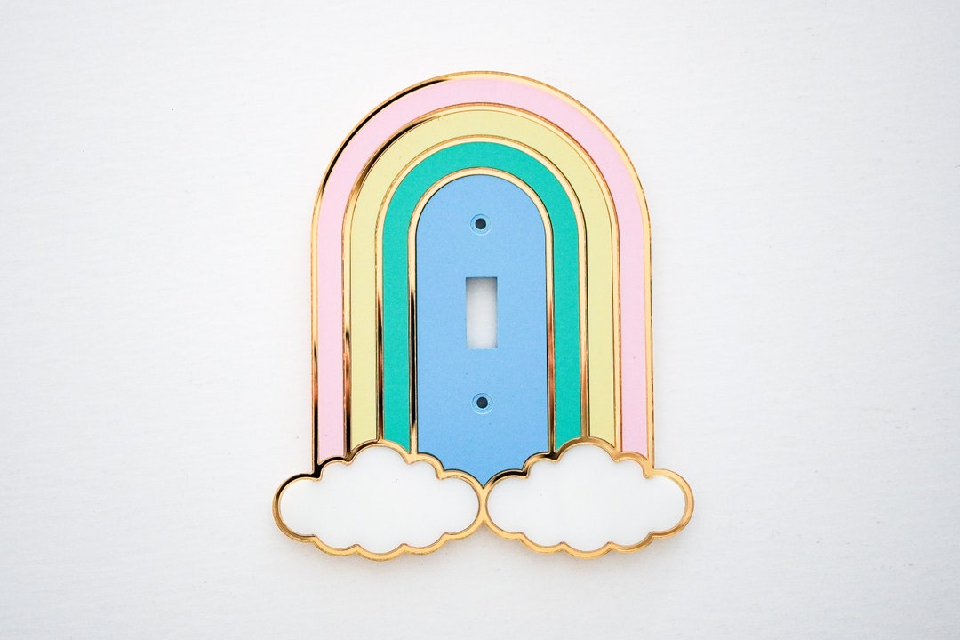 Rainbow Light Switch Plate Cover / Rainbow Decor / Rainbow Wall / Home ...