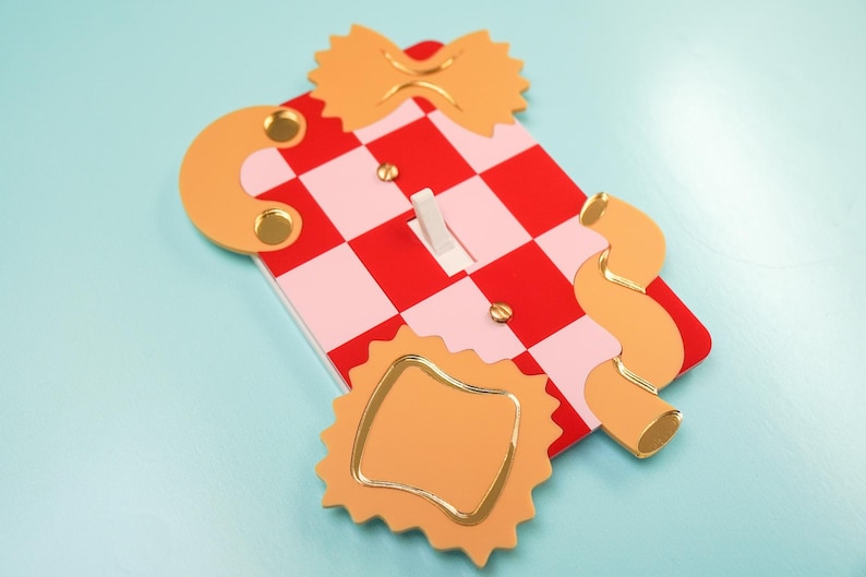 Pasta Light Switch Plate / Bowtie Pasta Outlet Cover / Foodie Lover ...