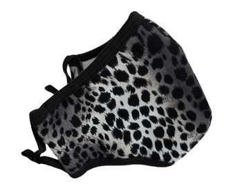 Snow Leopard Face Mask | Etsy