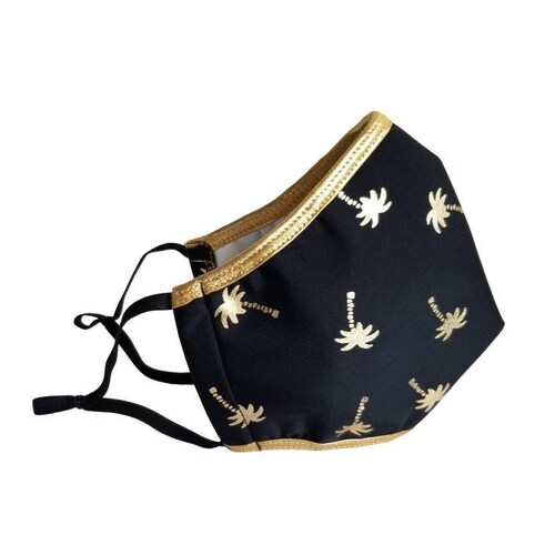 Palm Tree Rhinestone Face Mask Face Covering. 2 Layers of | Etsy