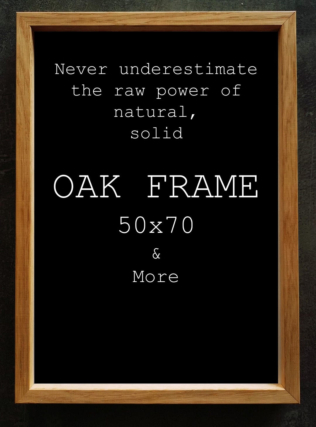 Natural Solid Oak Wood Poster Frame | Ideal for Scandinavian Prints ...