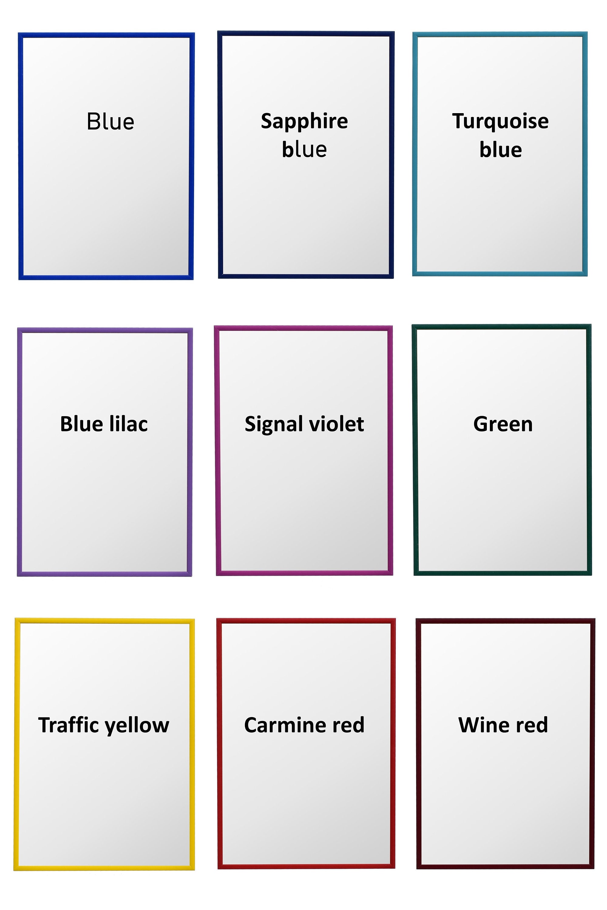 Elegant Thin Aluminum Frame for Posters & Photos 50x100 100x50 and 45 X ...