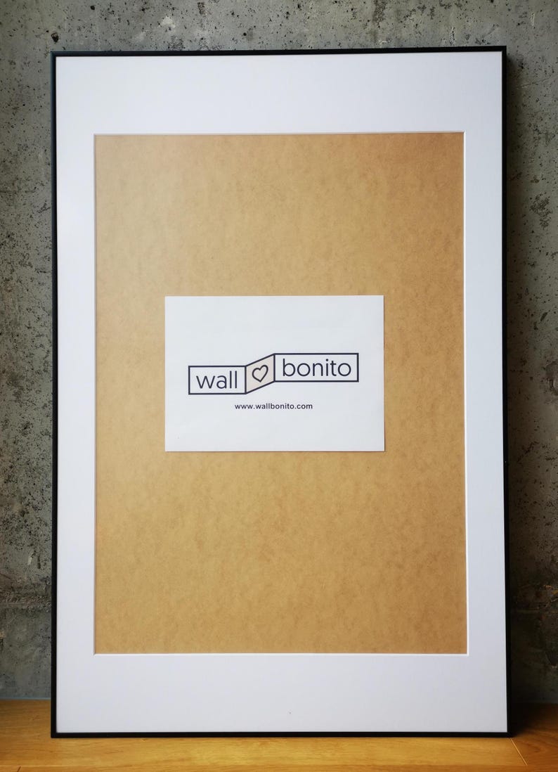 Picture Frame With Mat | Slim Aluminum Frames Matted to Any Size ...
