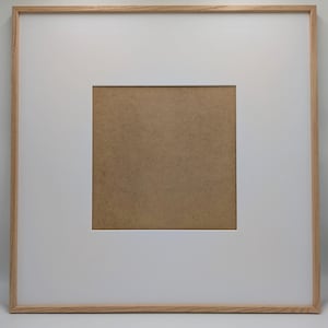 24x24 Picture Frame | Solid Oak Wood Frame 24x24 | With Mat 8x8 10x10 ...