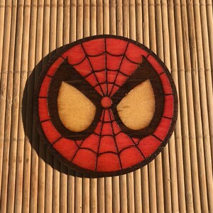 Spiderman Wooden Coaster - Etsy