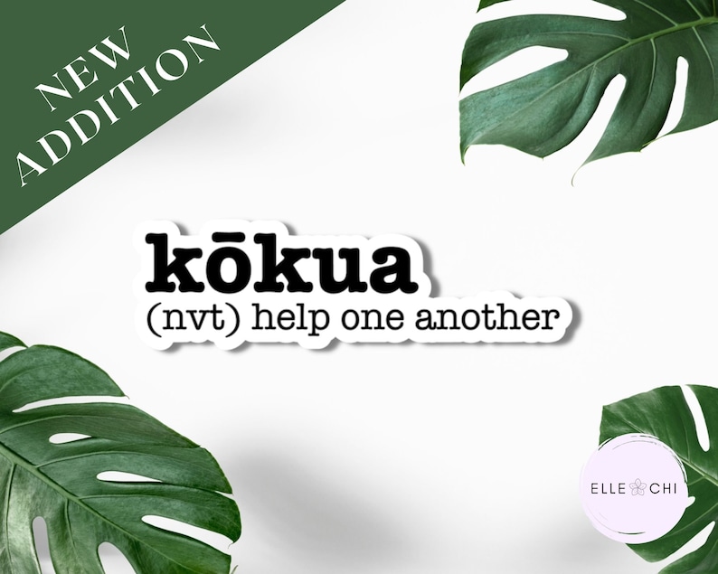 Hawaiian Values Die Cut Stickers Ready to Ship - Etsy