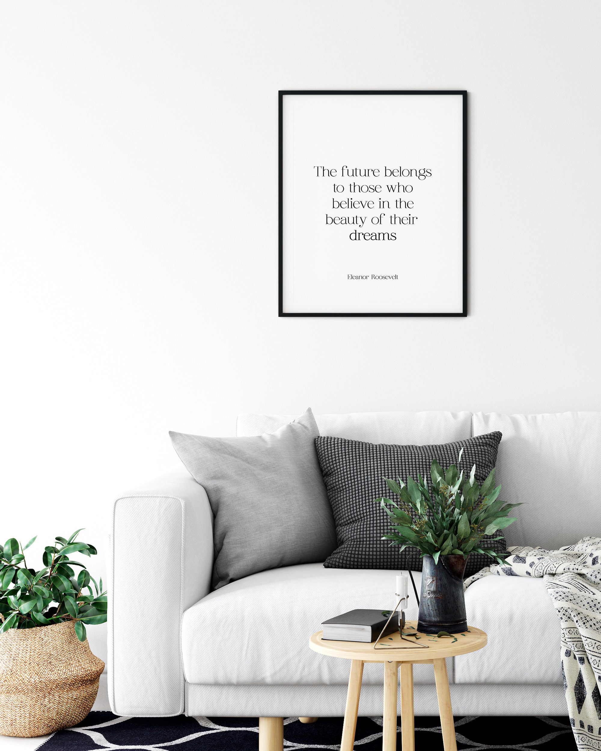 Eleanor Roosevelt Printable Wall Art, Believe in Your Dreams Quote to ...