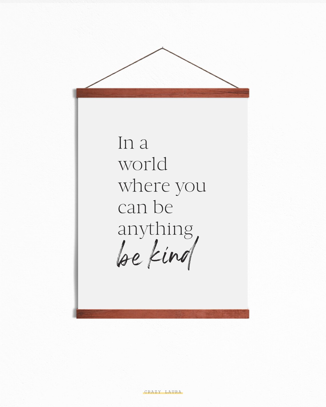 Be Kind Printable Wall Art Kindness Quote To Print Kindness | Etsy