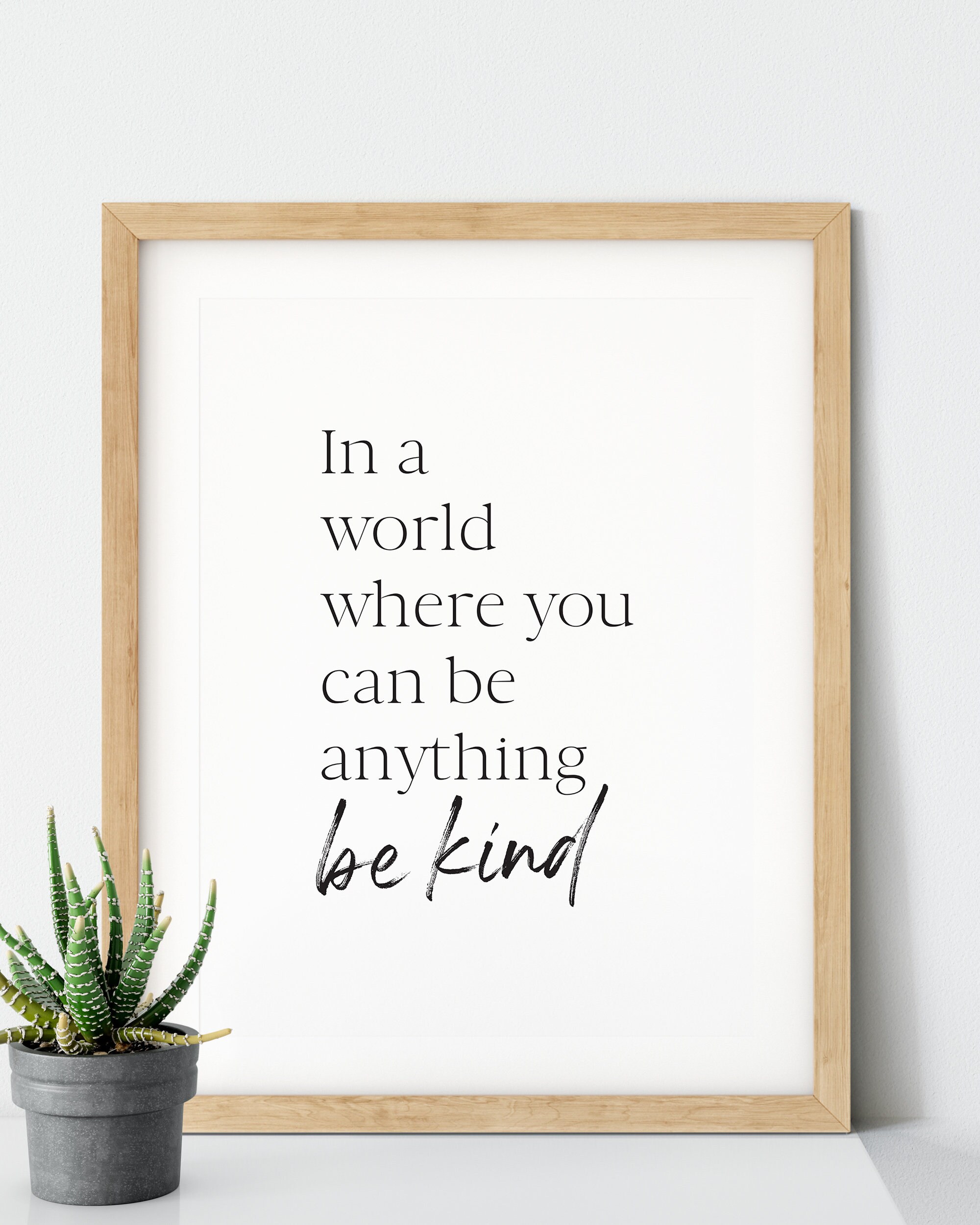 Be Kind Printable Wall Art, Kindness Quote to Print, Kindness Office ...