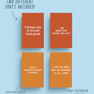 64 Printable Body Positivity Affirmations , Body Positive Encouragement ...