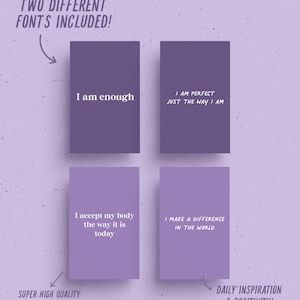 64 Printable Self Love Affirmations , Self Care Encouragement Cards ...