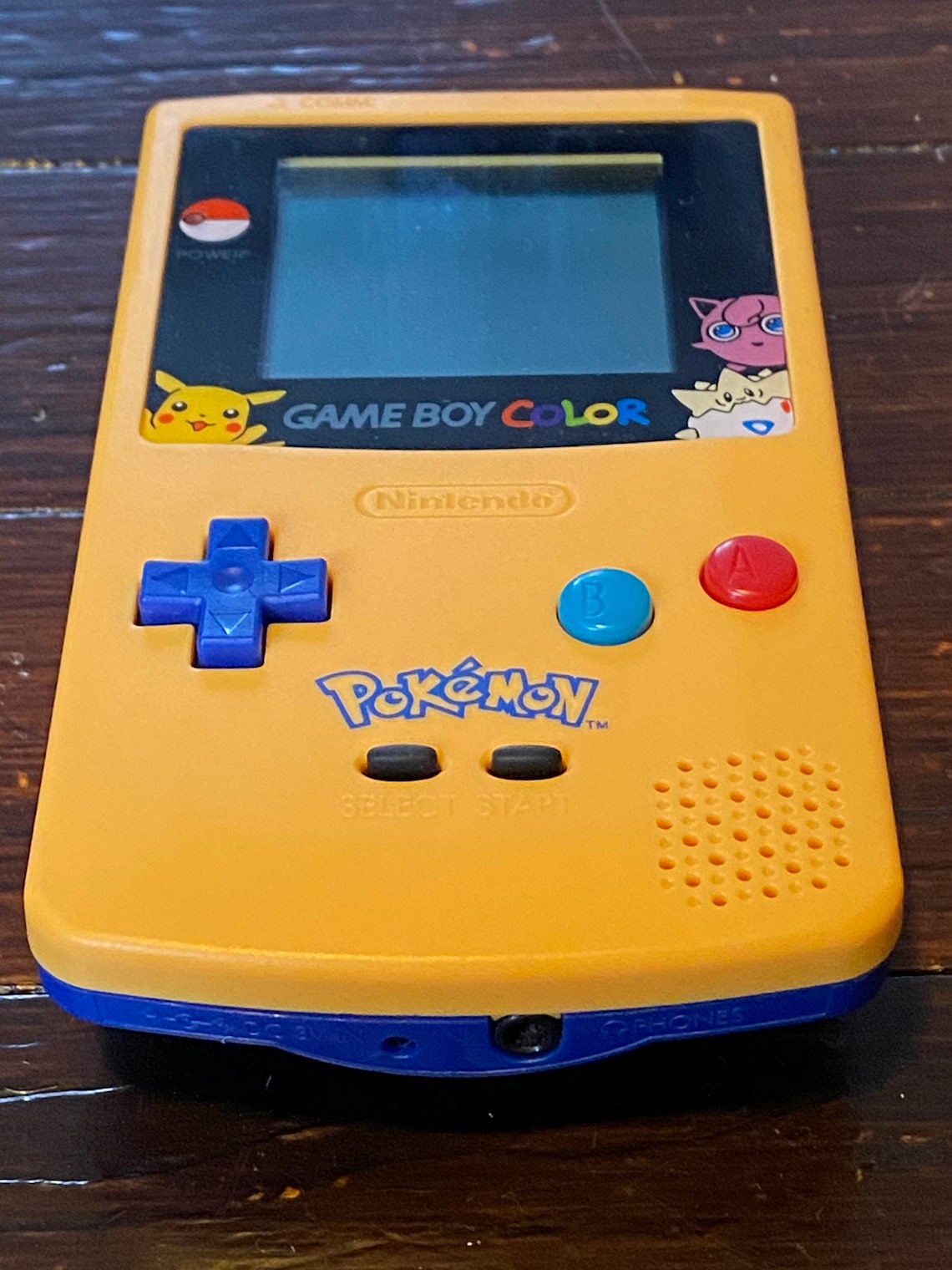 GameBoy Color Pokemon Pikachu Edition Nintendo System Yellow & | Etsy