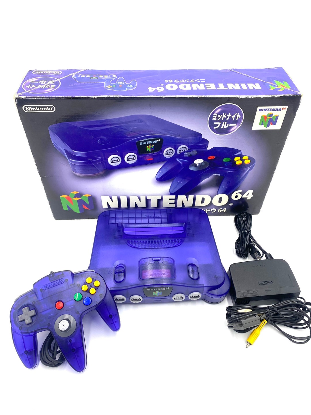 Nintendo 64 N64 Clear Grape Funtastic Purple Console Complete - Etsy