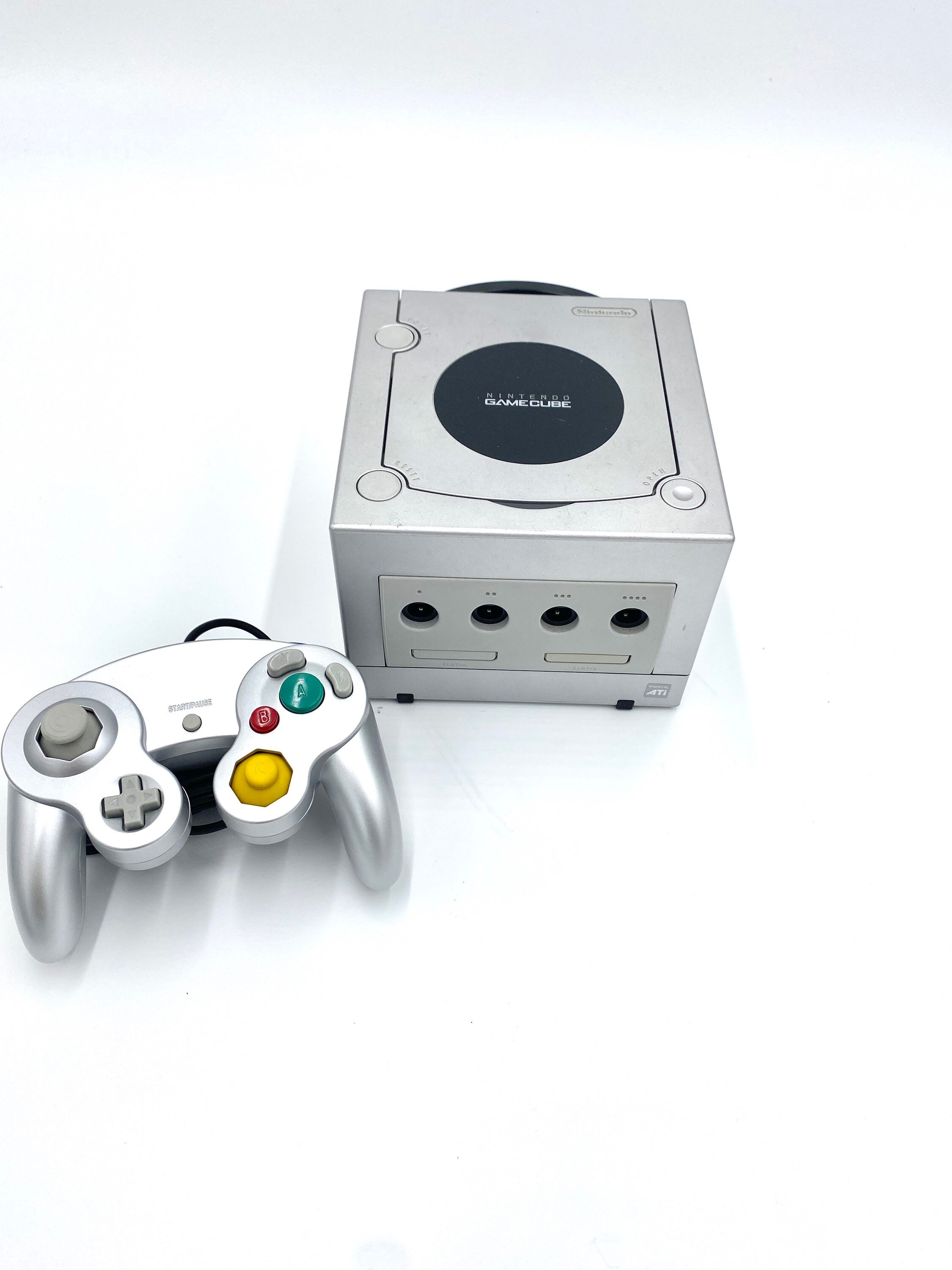 Gamecube Console Silver Silver Controller/s Wires Bundle - Etsy