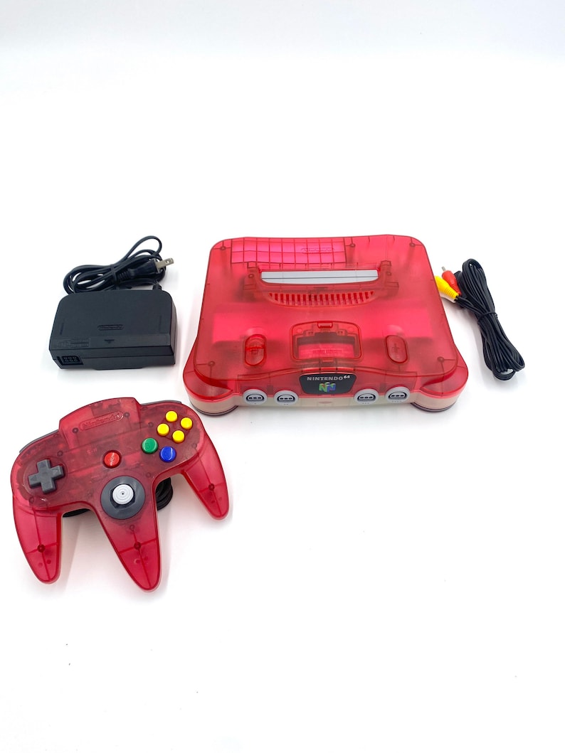 Authentic Nintendo 64 Watermelon Red N64 Region Free - Etsy