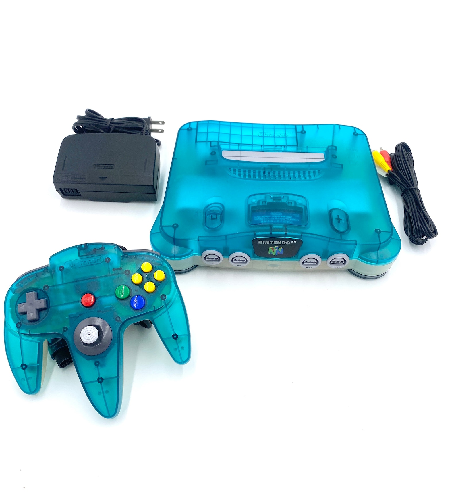 Authentic Nintendo 64 N64 Ice Blue Clear Console Region Free - Etsy