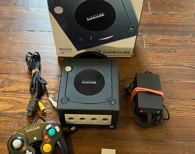 Nintendo Gamecube Console Black Originalcontroller Memory - Etsy