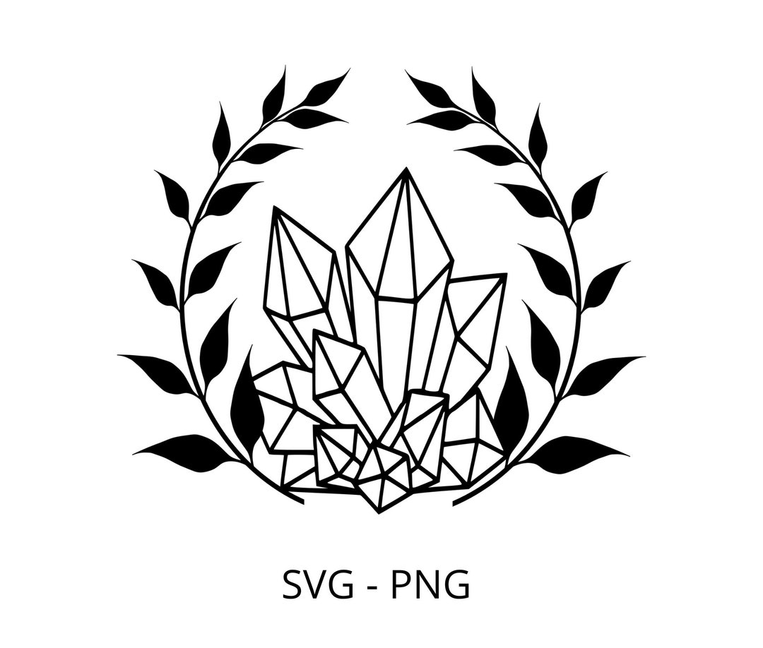 Crystal SVG Clipart Cricut Shirt Svg Printable Png Vector - Etsy