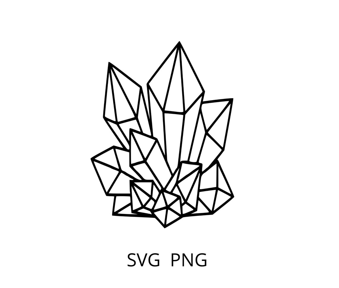 Crystal SVG Clipart Cricut, Shirt Svg, Printable Png, Vector Graphics ...
