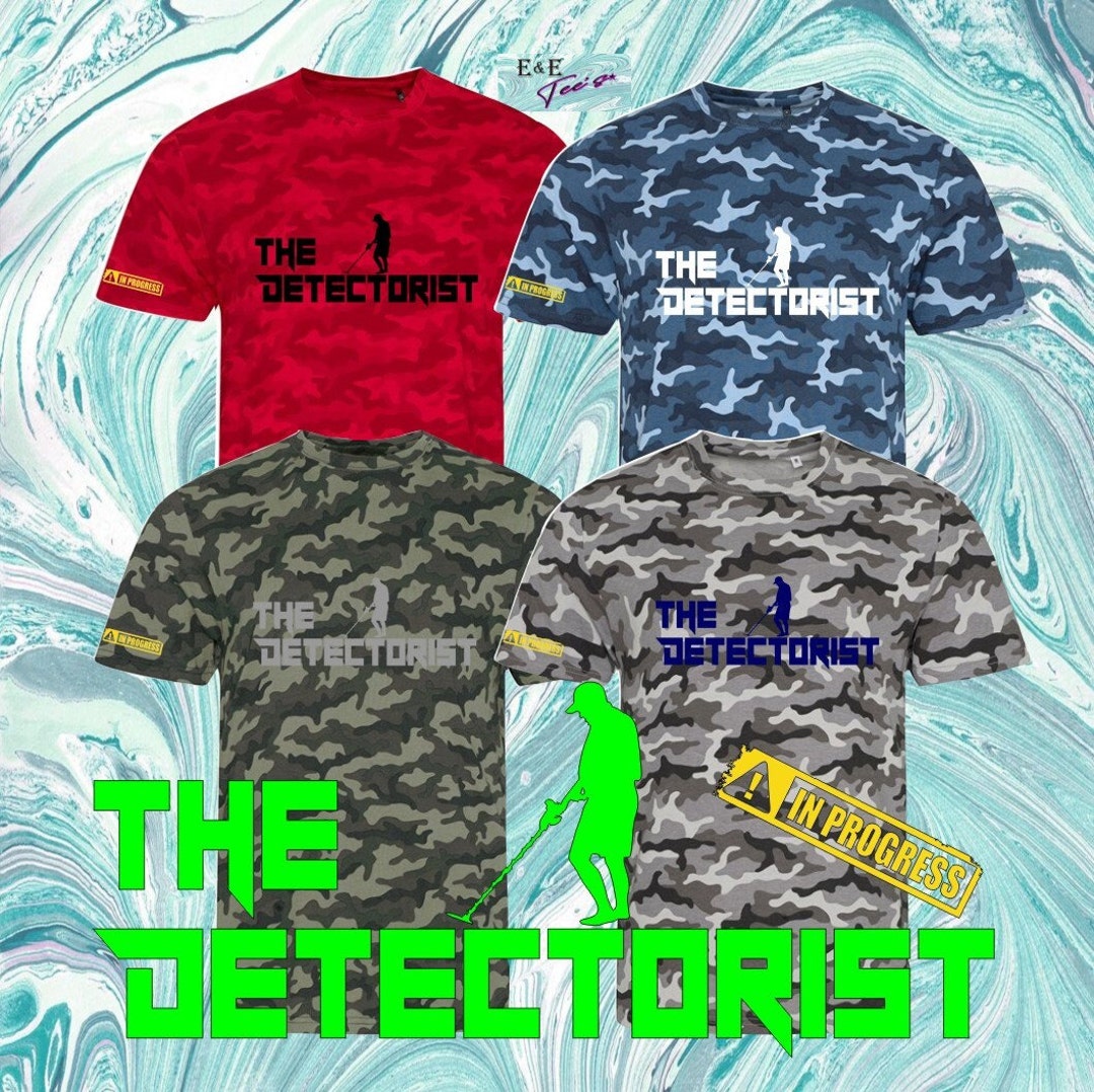 The Detectorist Searcher Metal Detecting Present Gift Hobbies Unisex T ...