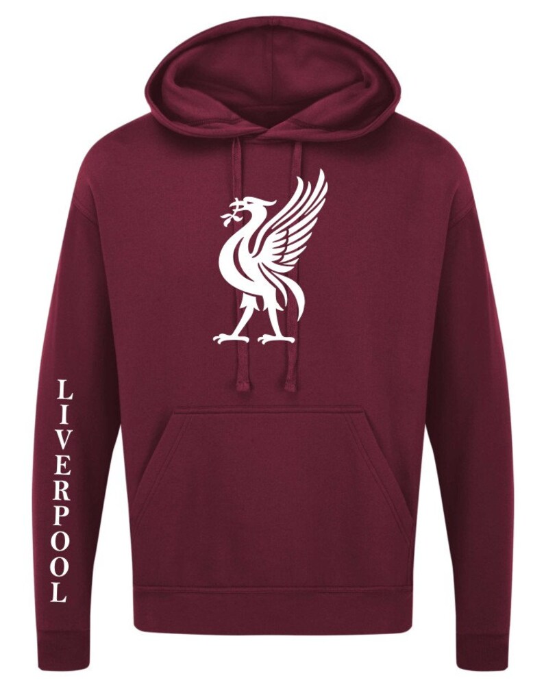 City of Liverpool Printed Liver Bird Liverpool Unisex Hoodie Hoodies ...