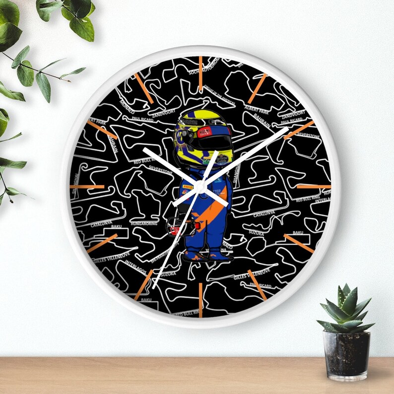 McLaren Lando Norris Wall Clock. Formula 1 f1 Grand Prix | Etsy