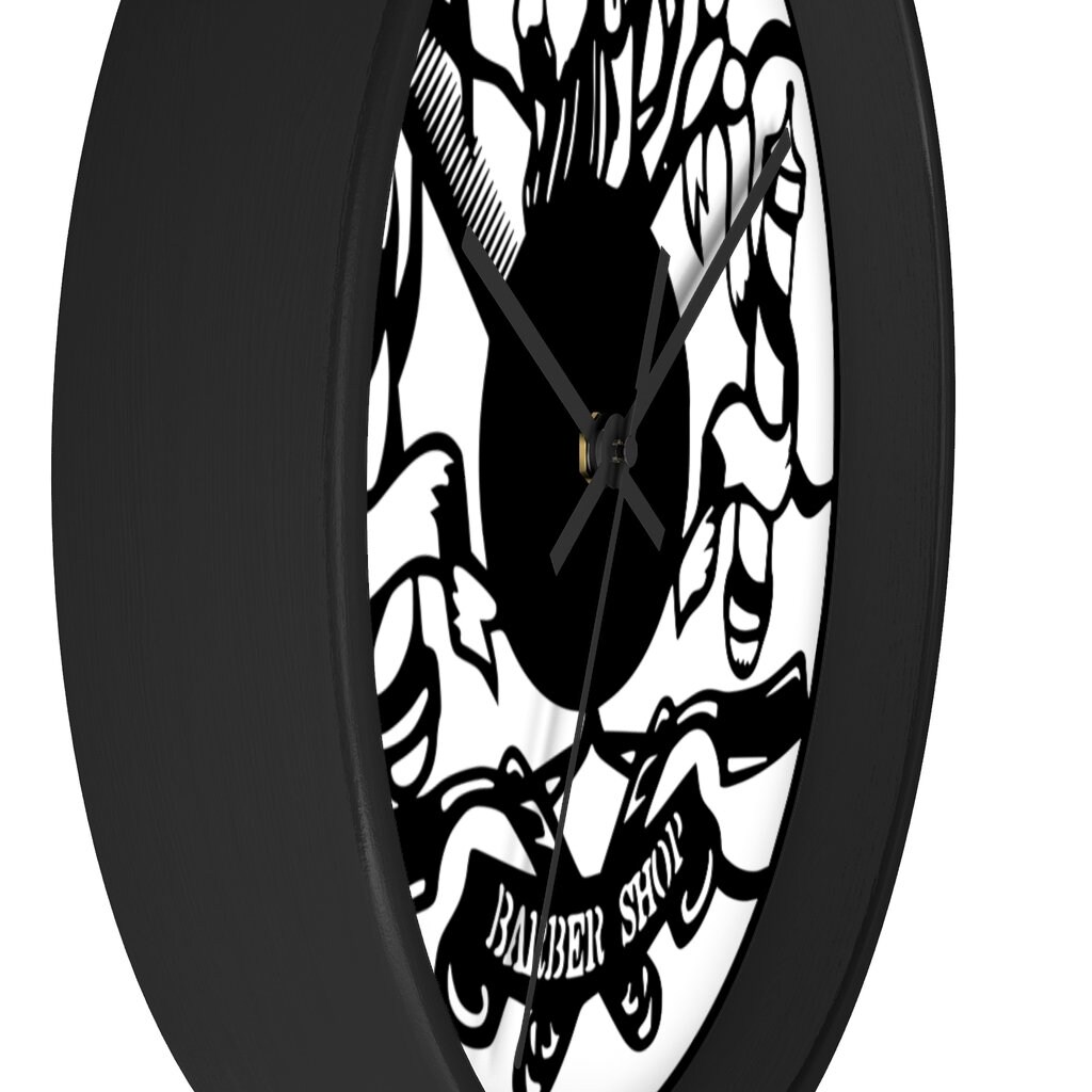 Barber Shop Wall Clock Barber Decor Cut in Style | Etsy