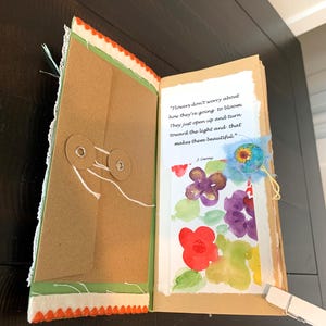 Flower Inspiration Handmade Journal by Junemariejournals - Etsy