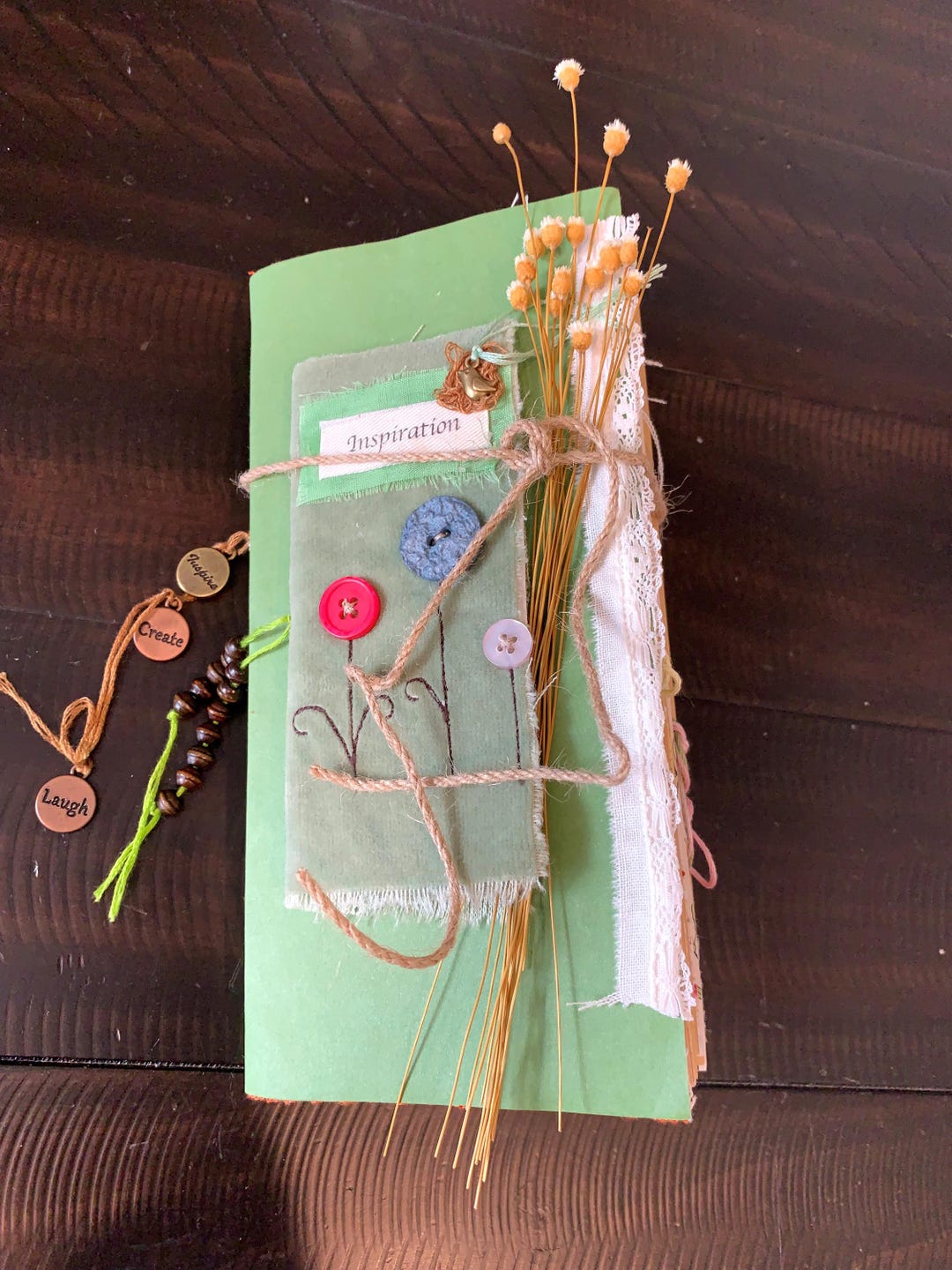 Flower Inspiration Handmade Journal by Junemariejournals - Etsy