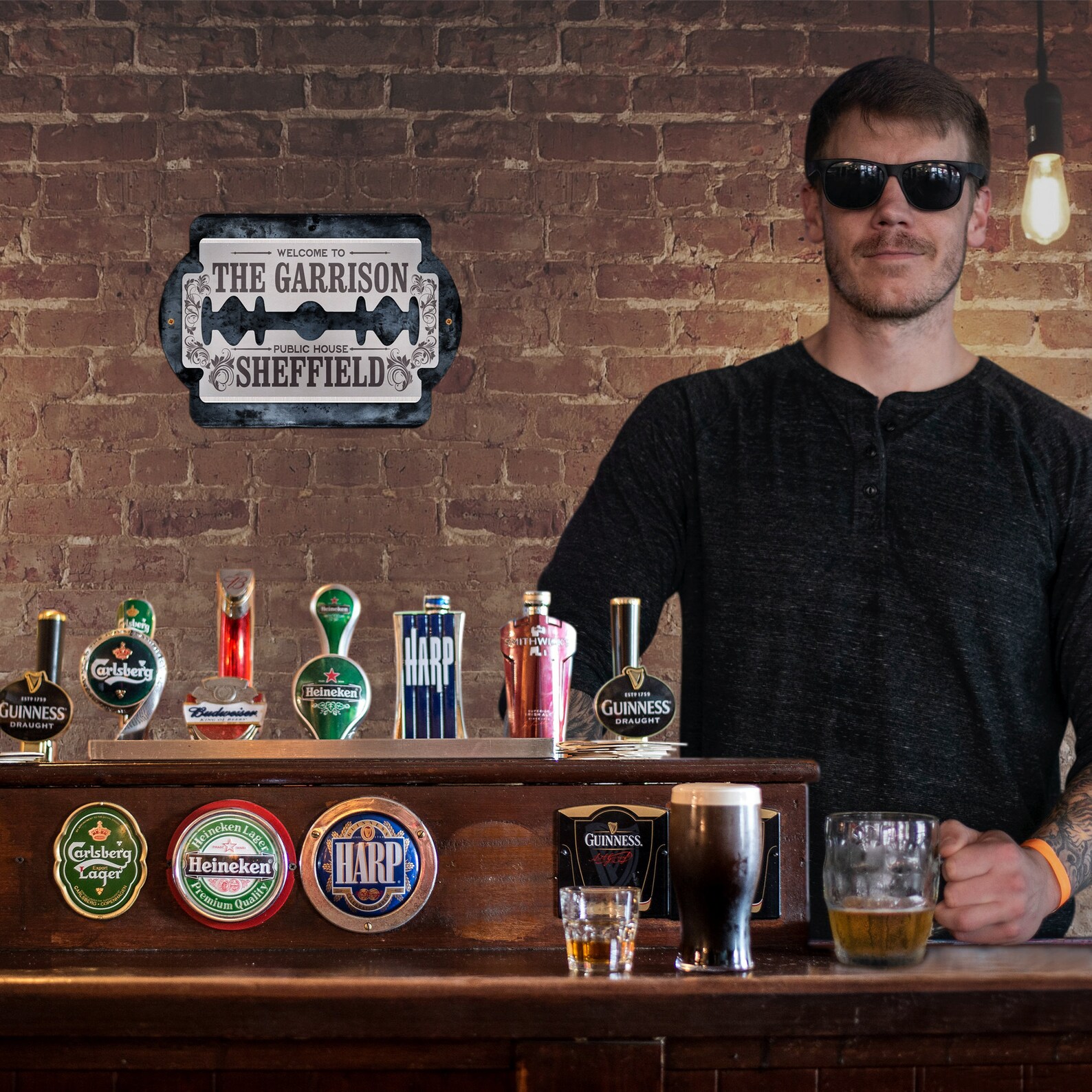 Peaky Blinders the Garrison TV Film Bar Sign Man Den Pub Home - Etsy