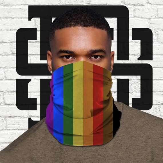 Face Mask People of Color Inclusive Flag Rainbow LGBTQ Black | Etsy