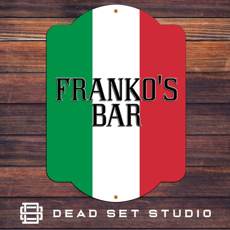 Personalised Italian Flag Bar Sign Man Den Pub Home Wall - Etsy