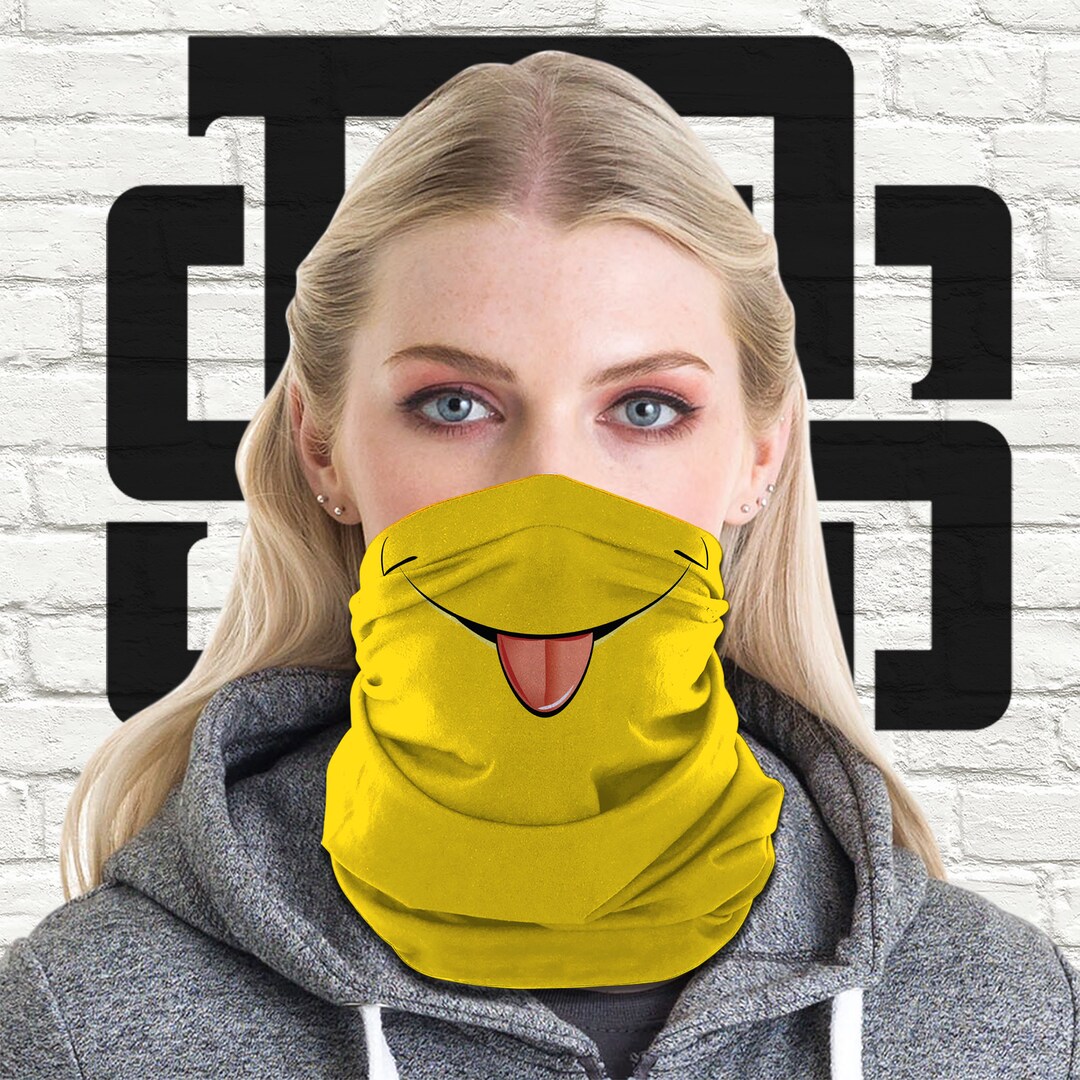 Face Mask Emoji Smiley Face 3 PPE Bandana Neck Warmer Snood Etsy Face Mask Emoji Smiley Face 3 PPE Bandana Neck Warmer Snood Etsy