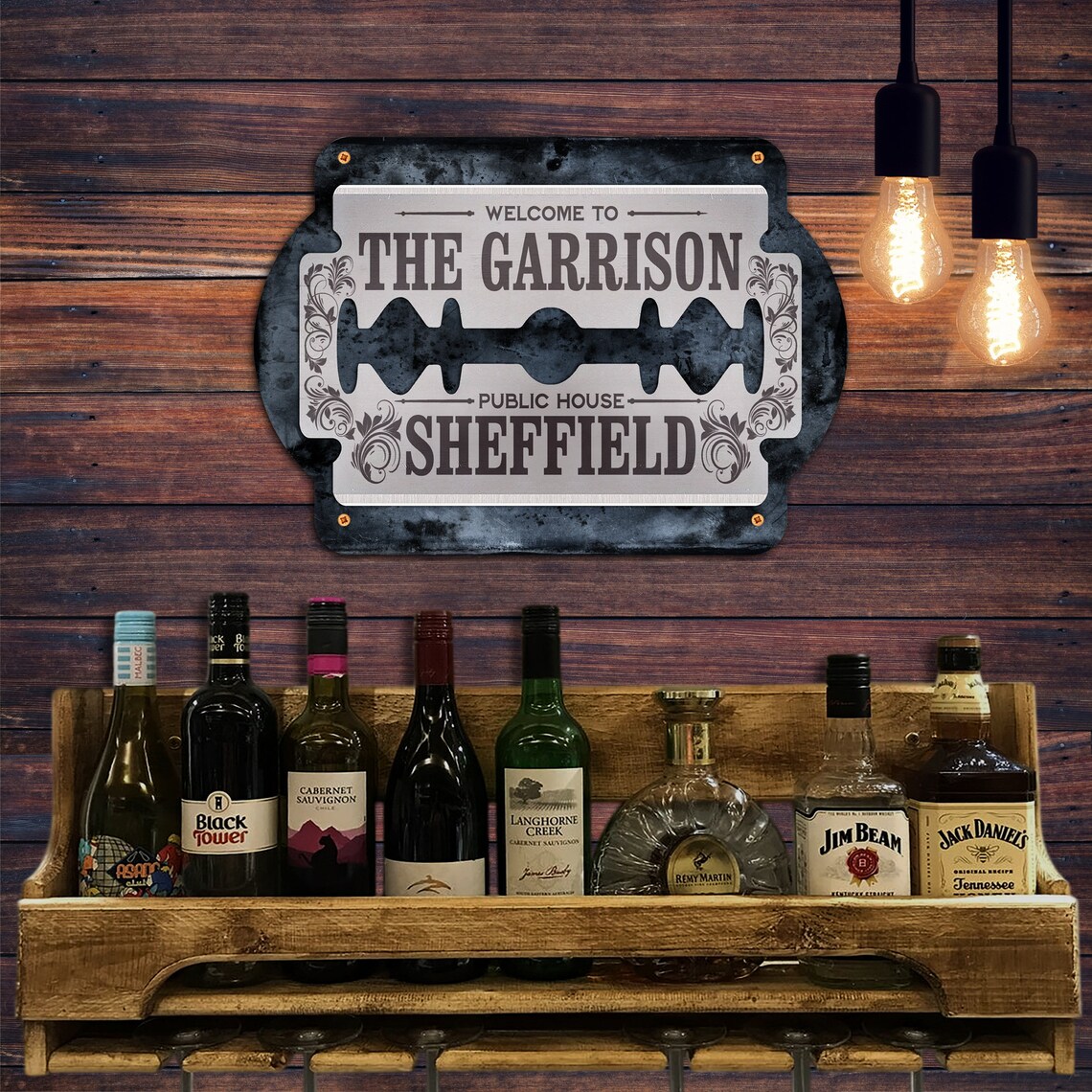 Peaky Blinders the Garrison TV Film Bar Sign Man Den Pub Home - Etsy
