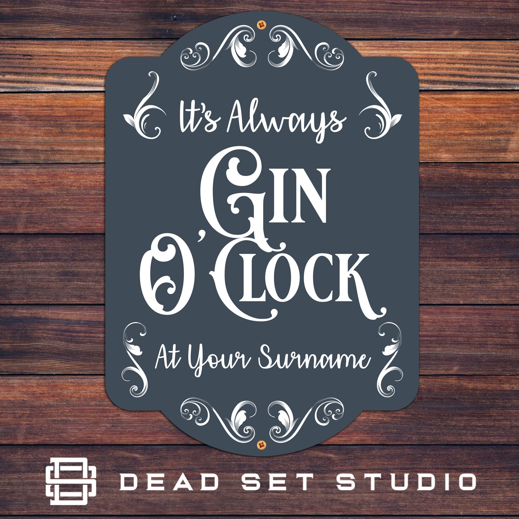 Personalised Gin Bar Sign Man Den Pub Home Wall Mounted - Etsy UK