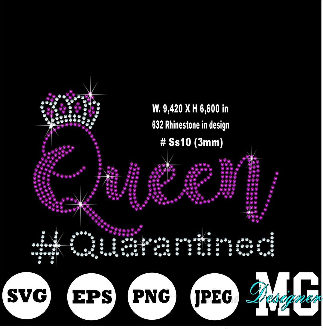 Queen Rhinestone Svg, Rhinestone Template Svg, Queen Svg Files, Queen ...