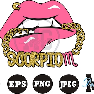 Lips Scorpio Svg, Scorpio Svg, Cutting Svg Design, Lips Cut Files, Kiss ...