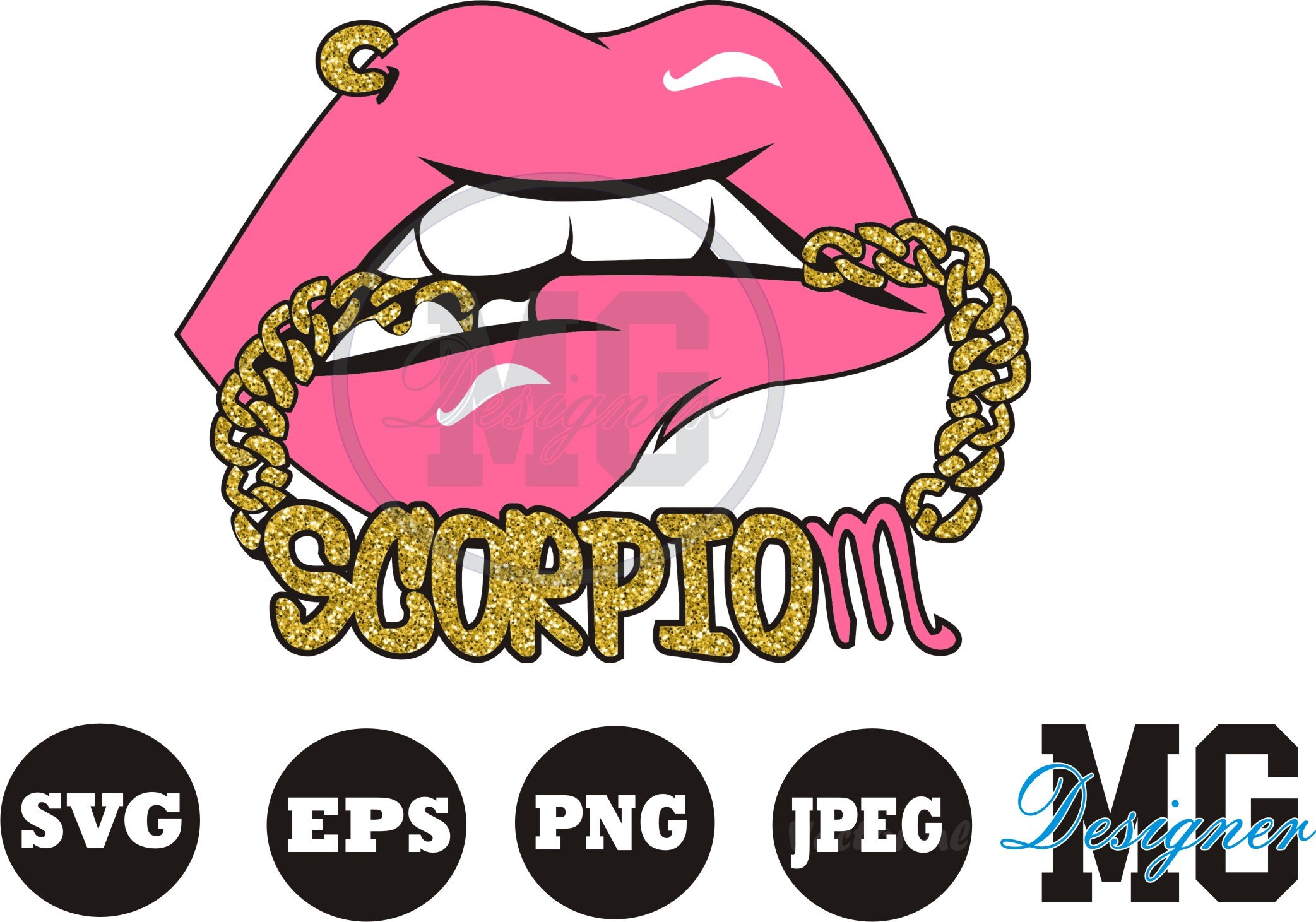 Lips scorpio svg scorpio svg Cutting svg design lips cut | Etsy