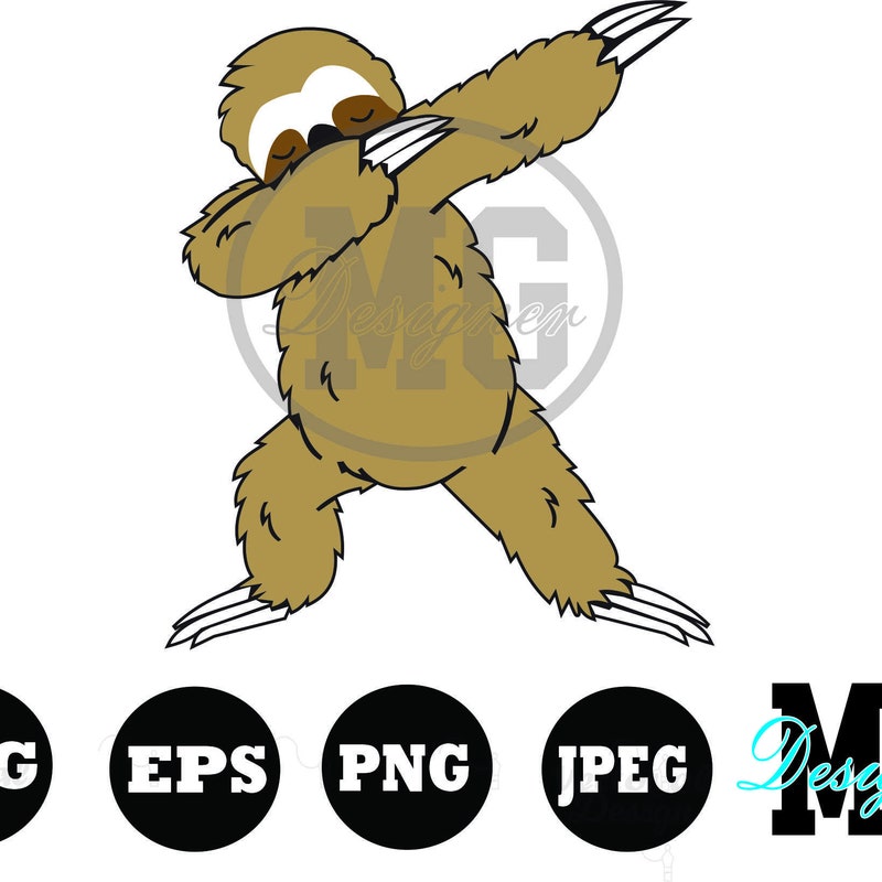 Birthday Sloth Svg - Etsy