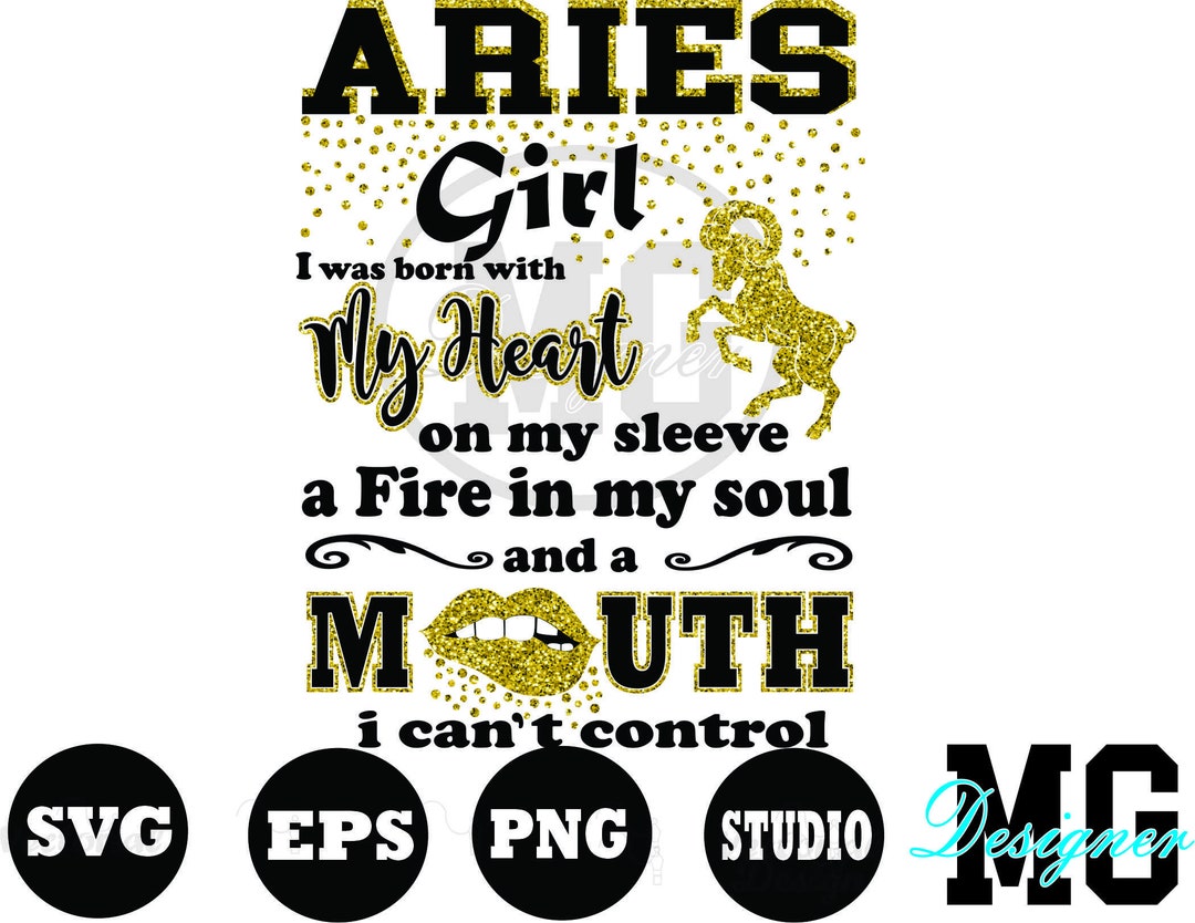 April Girl Svg, Birthday Vector, Quotes Svg, Aries Svg for Woman, Mouth ...