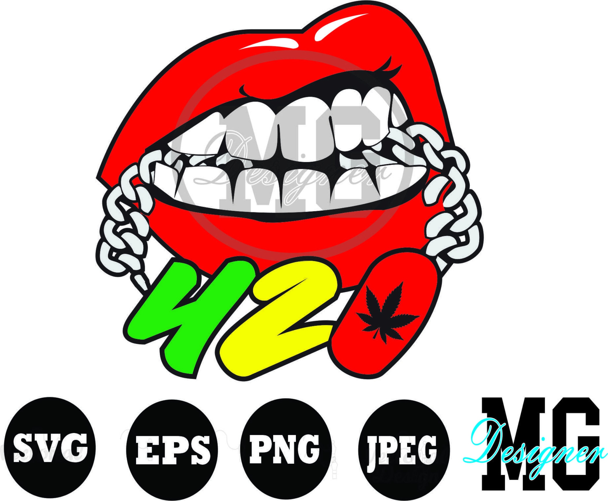 Weedlips Svg Stoner Svg Files 420 Png Instant Download | Etsy