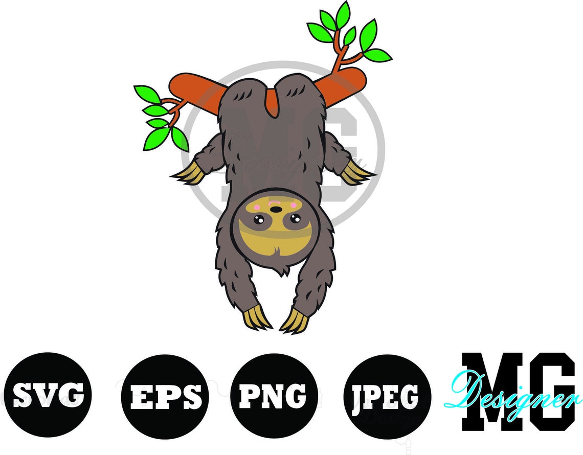 Sloth Baby Svg Cute Svg Animals Cute Svg Baby Animals Svg - Etsy