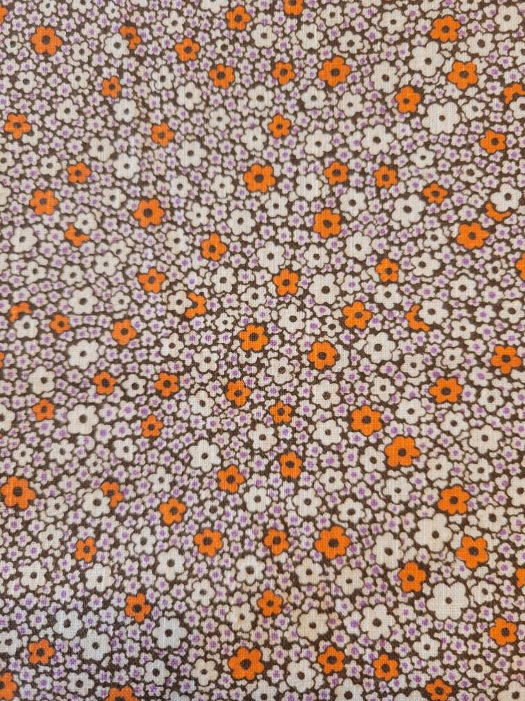 Vintage Concord Fabrics 1970s Calico Fabric - Etsy