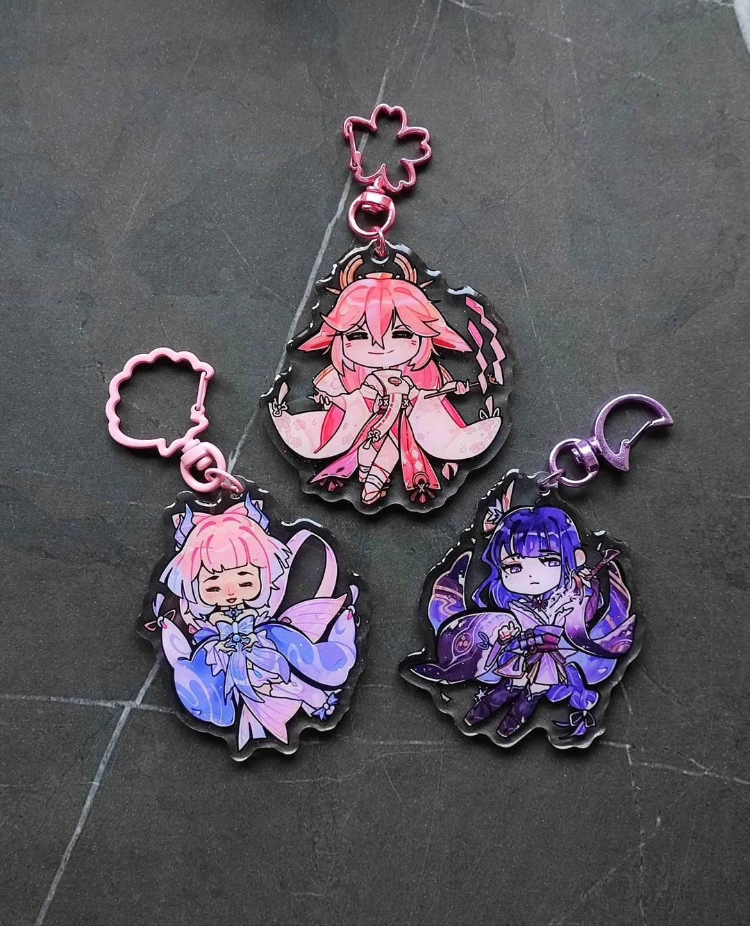 GENSHIN IMPACT // Inazuma Keychains - Etsy
