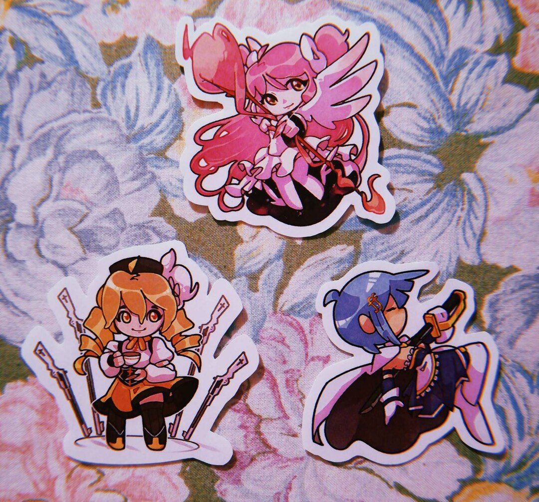 MADOKA MAGICA // Vinyl Stickers - Etsy