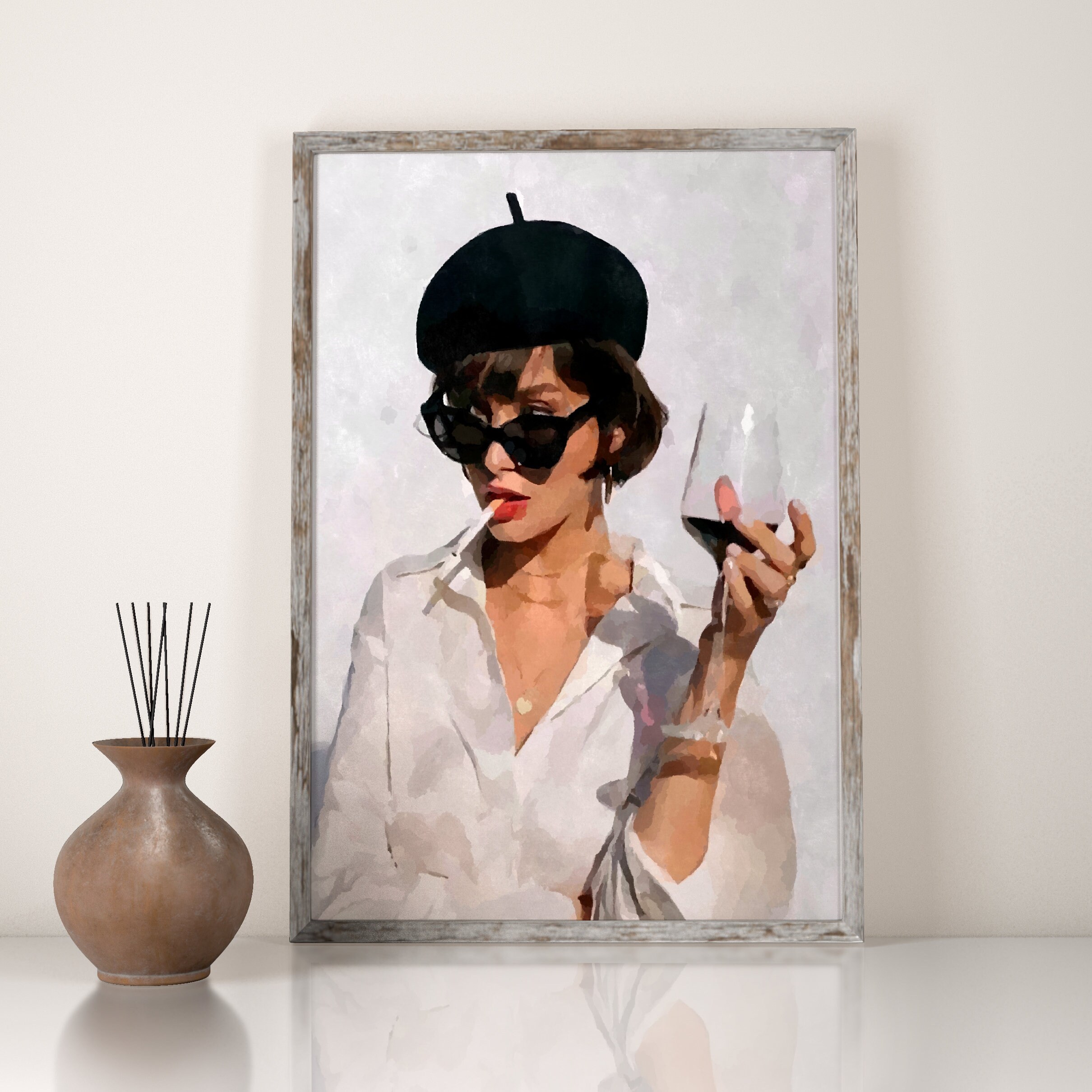 French Girl Painting