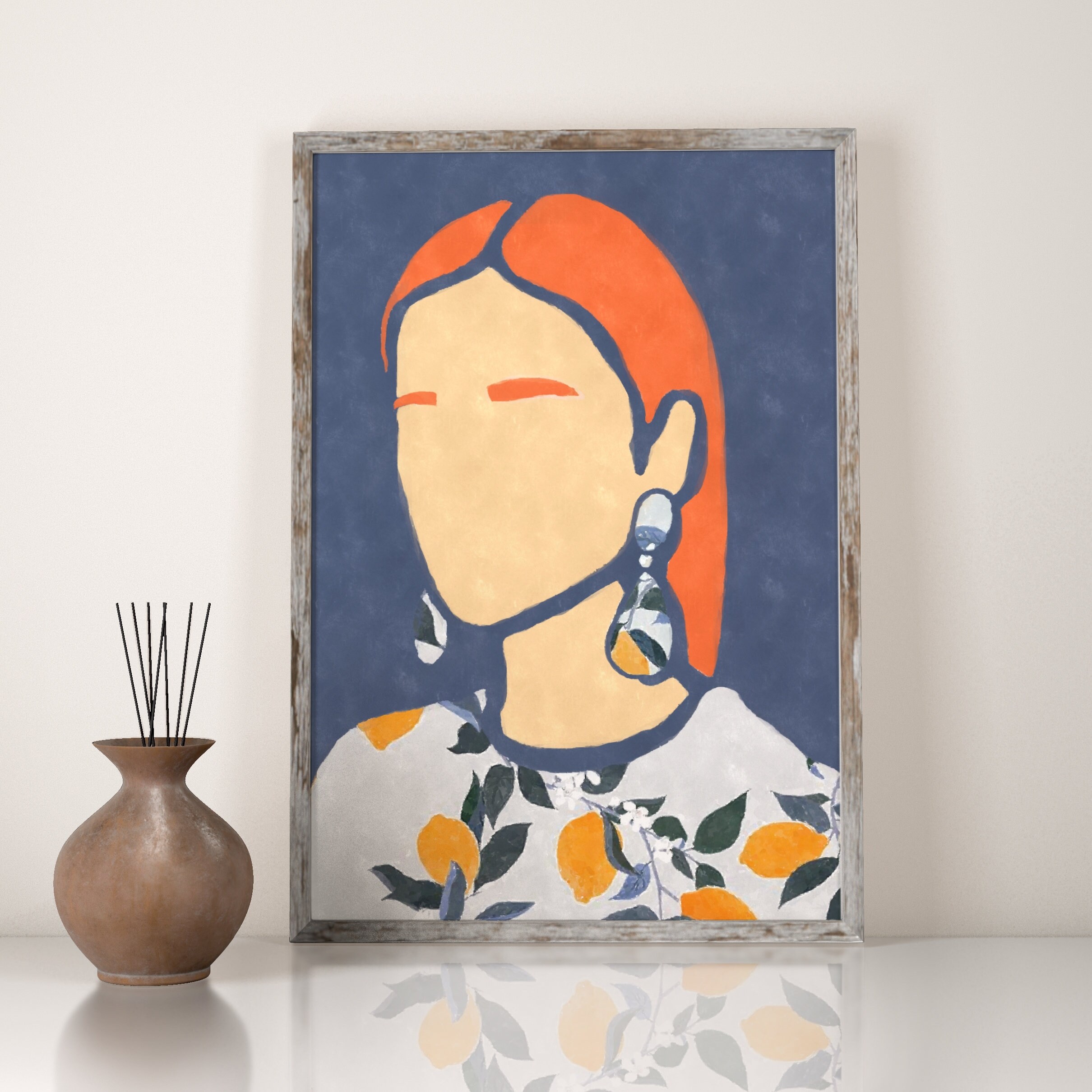 Faceless Woman Wall Art, INSTANT DOWNLOAD, Faceless Woman Art, Mujer ...
